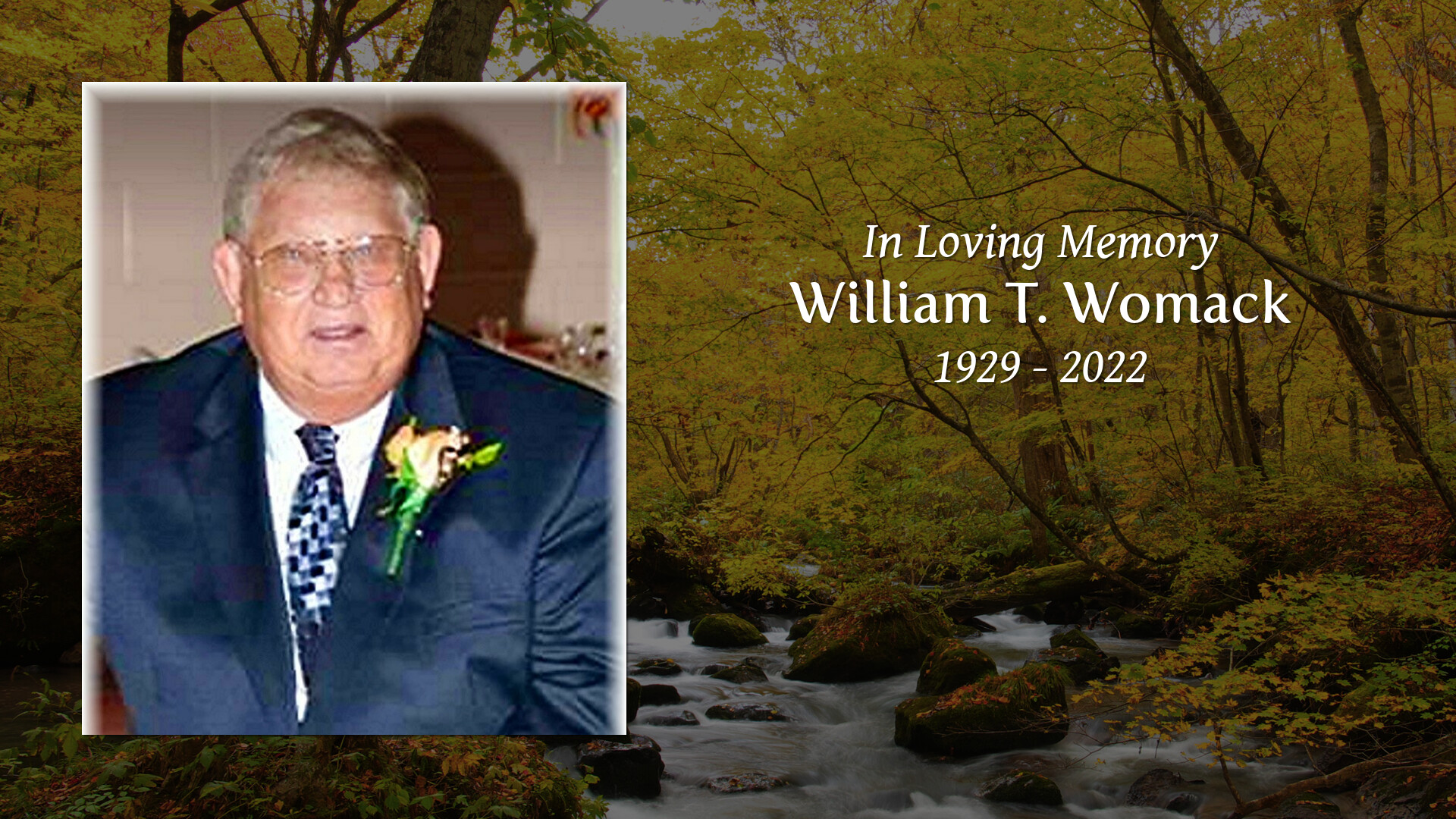 William T. Womack - Tribute Video
