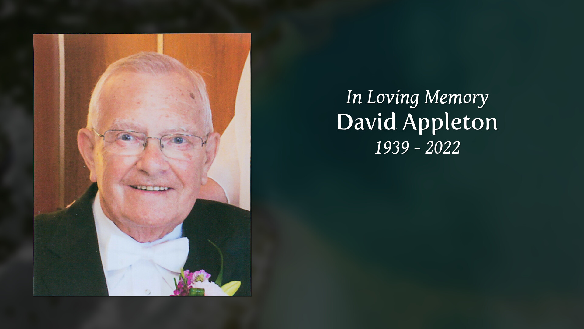David Appleton - Tribute Video