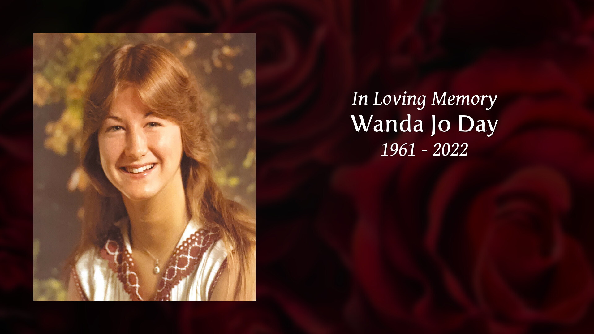 Wanda Jo Day - Tribute Video