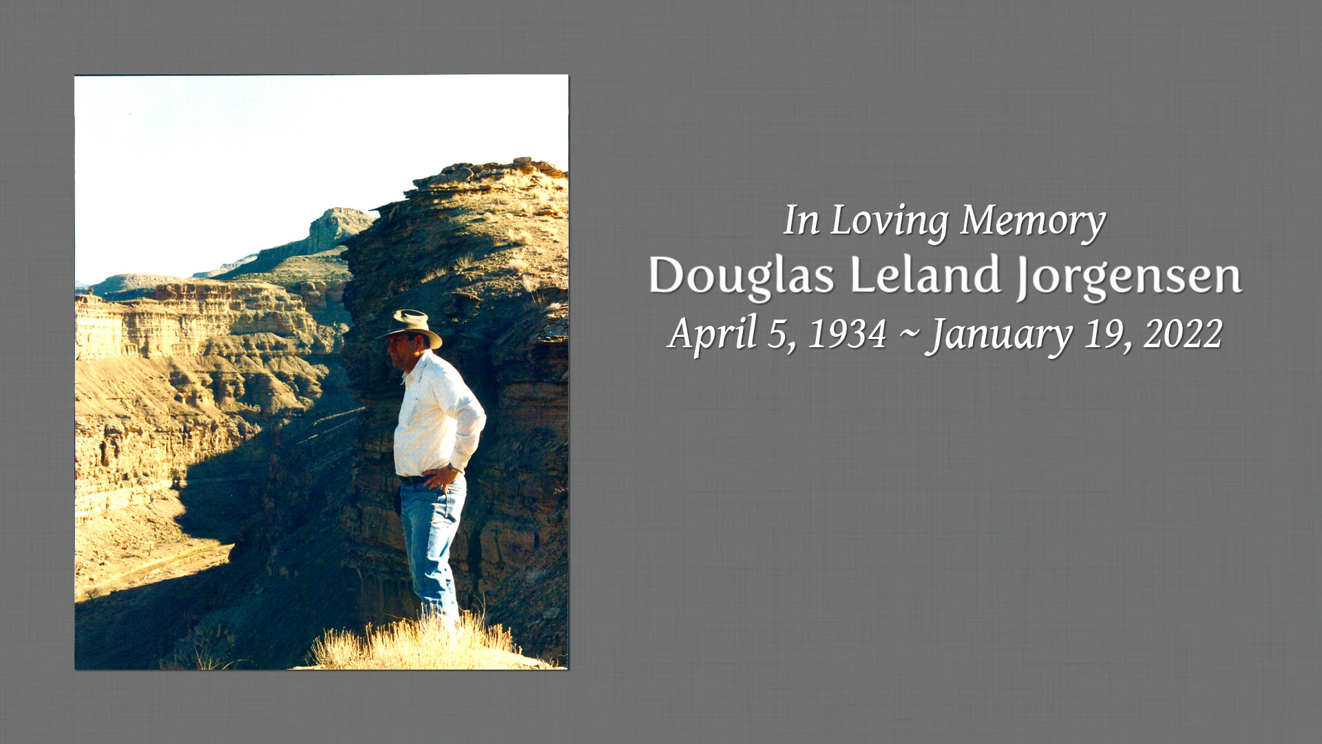 Douglas Leland Jorgensen - Tribute Video