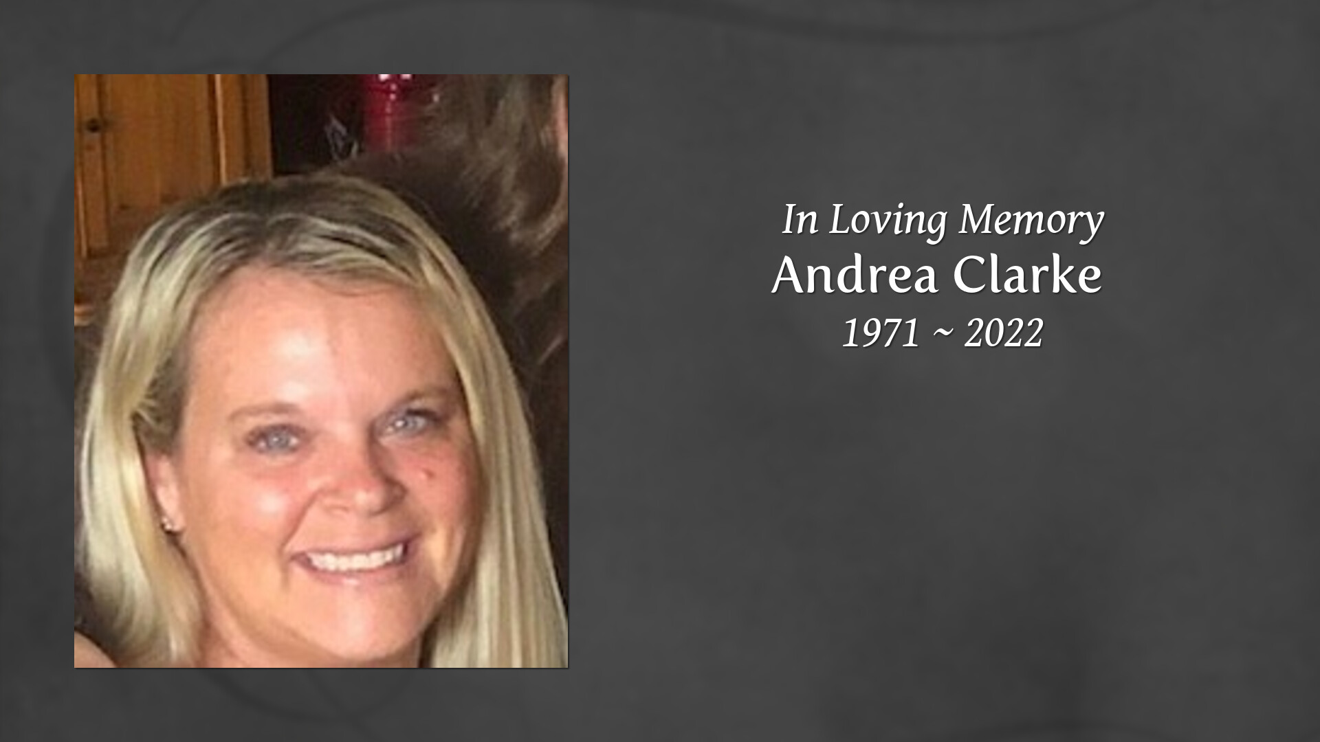 Andrea Clarke - Tribute Video