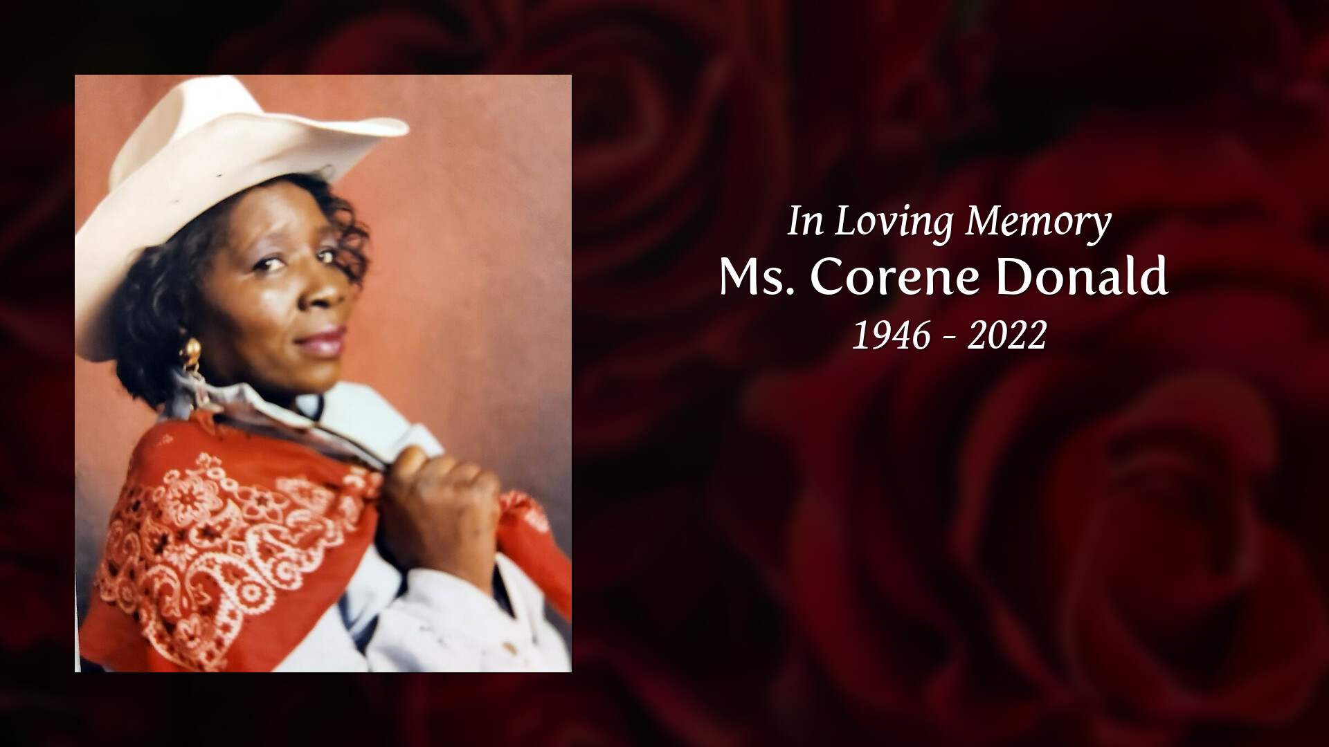 Ms. Corene Donald - Tribute Video