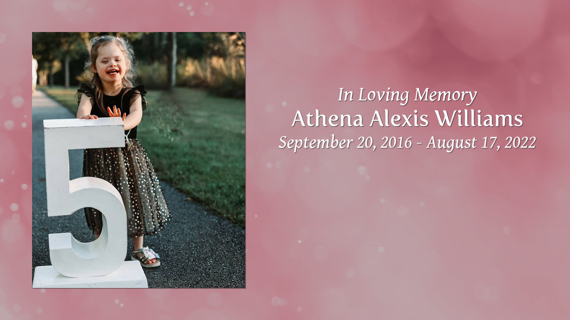 Athena Alexis Williams - Tribute Video