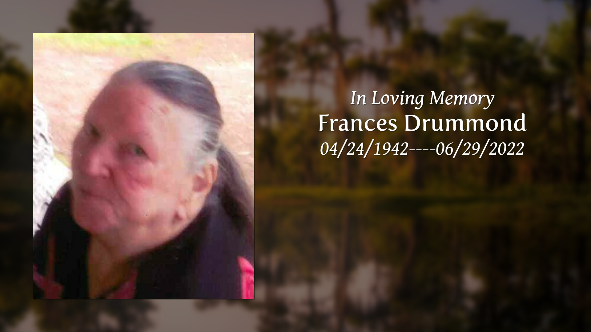Frances Drummond - Tribute Video