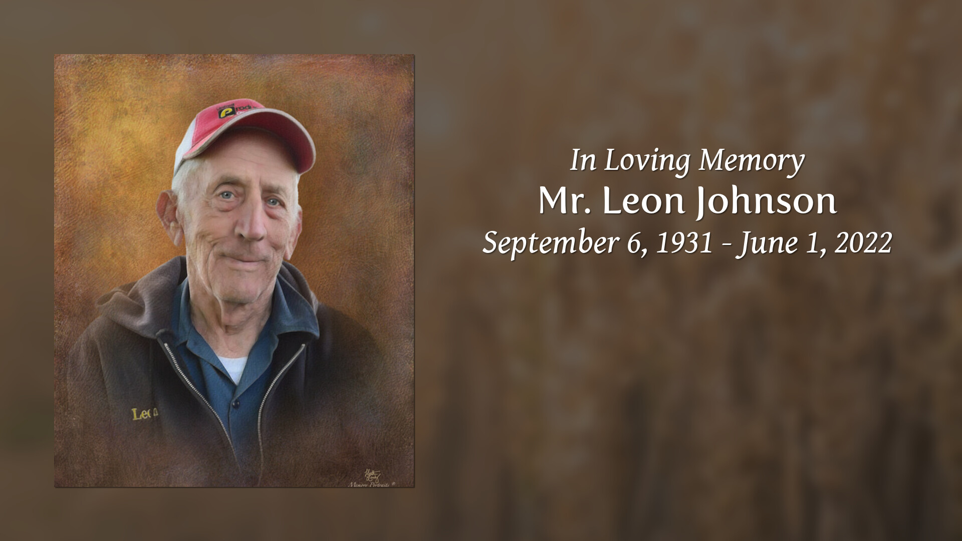 Mr. Leon Johnson - Tribute Video