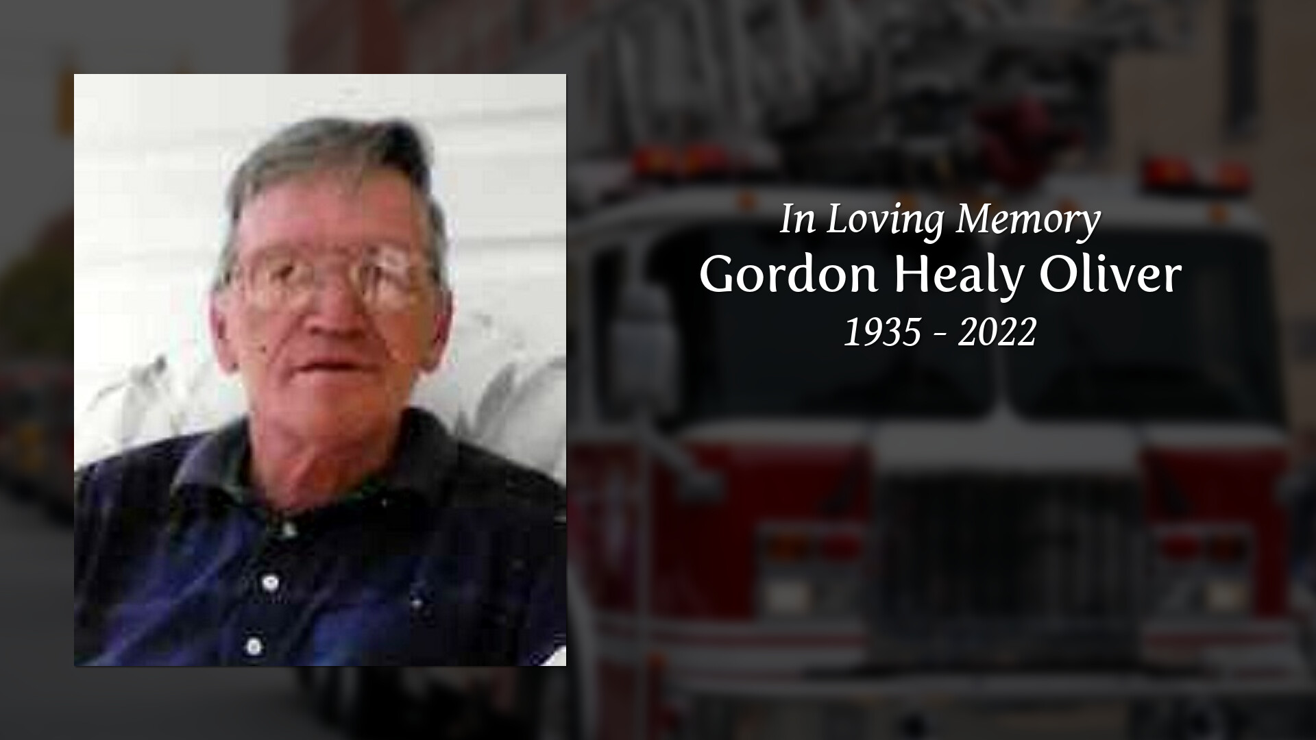 Gordon Healy Oliver - Tribute Video