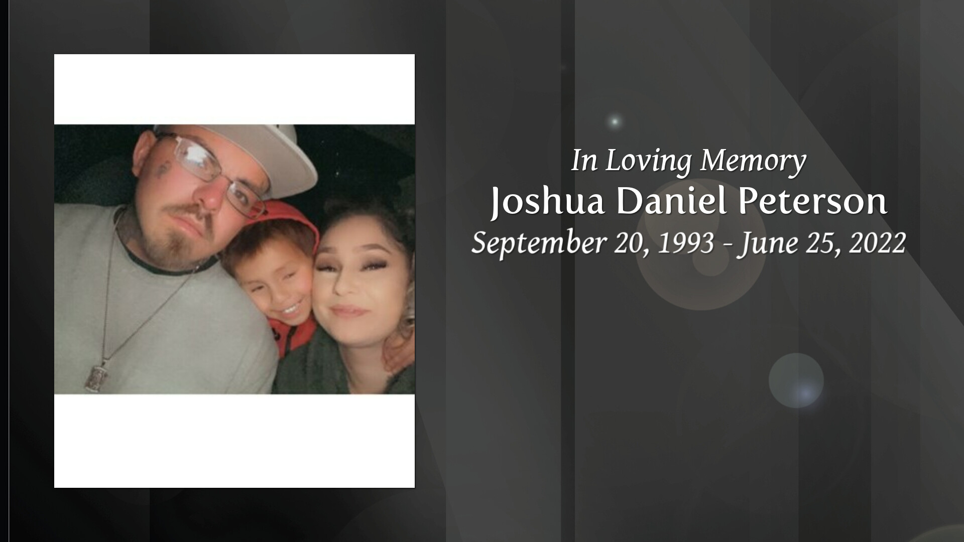 Joshua Daniel Peterson - Tribute Video