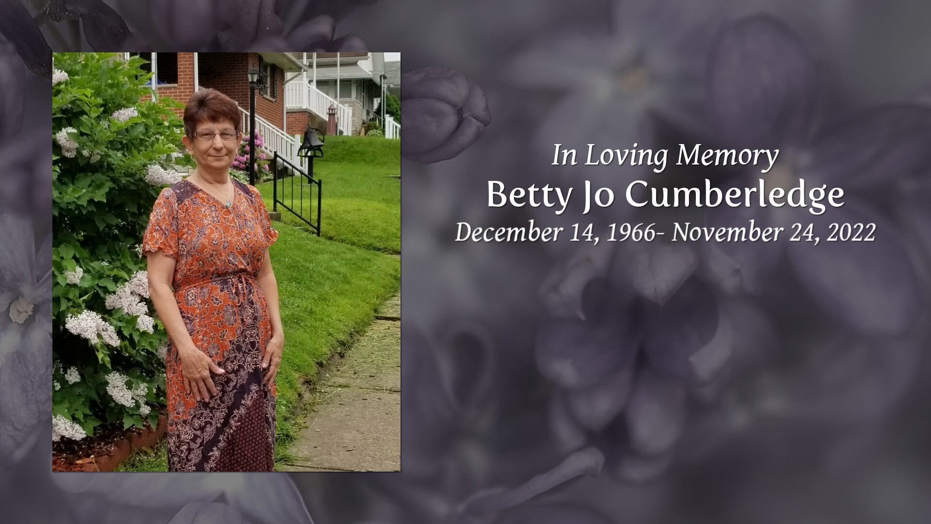 Betty Jo Cumberledge - Tribute Video