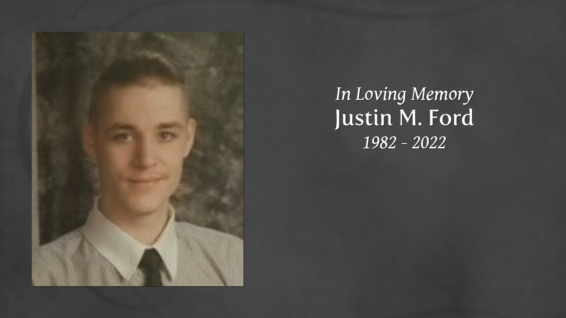 Justin M. Ford - Tribute Video
