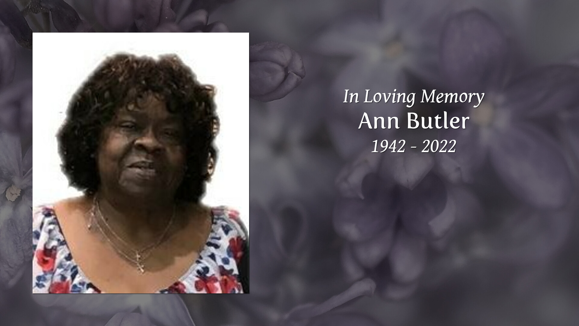 Ann Butler - Tribute Video