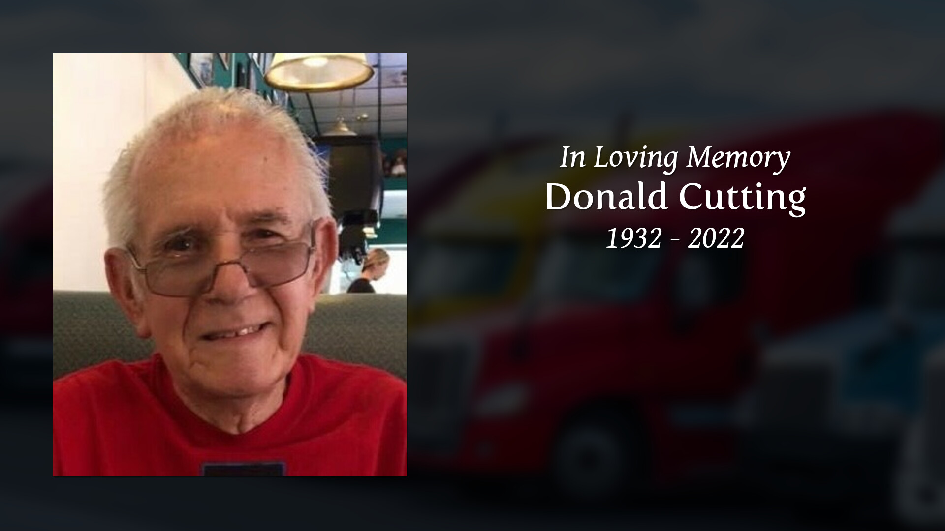 Donald Cutting - Tribute Video