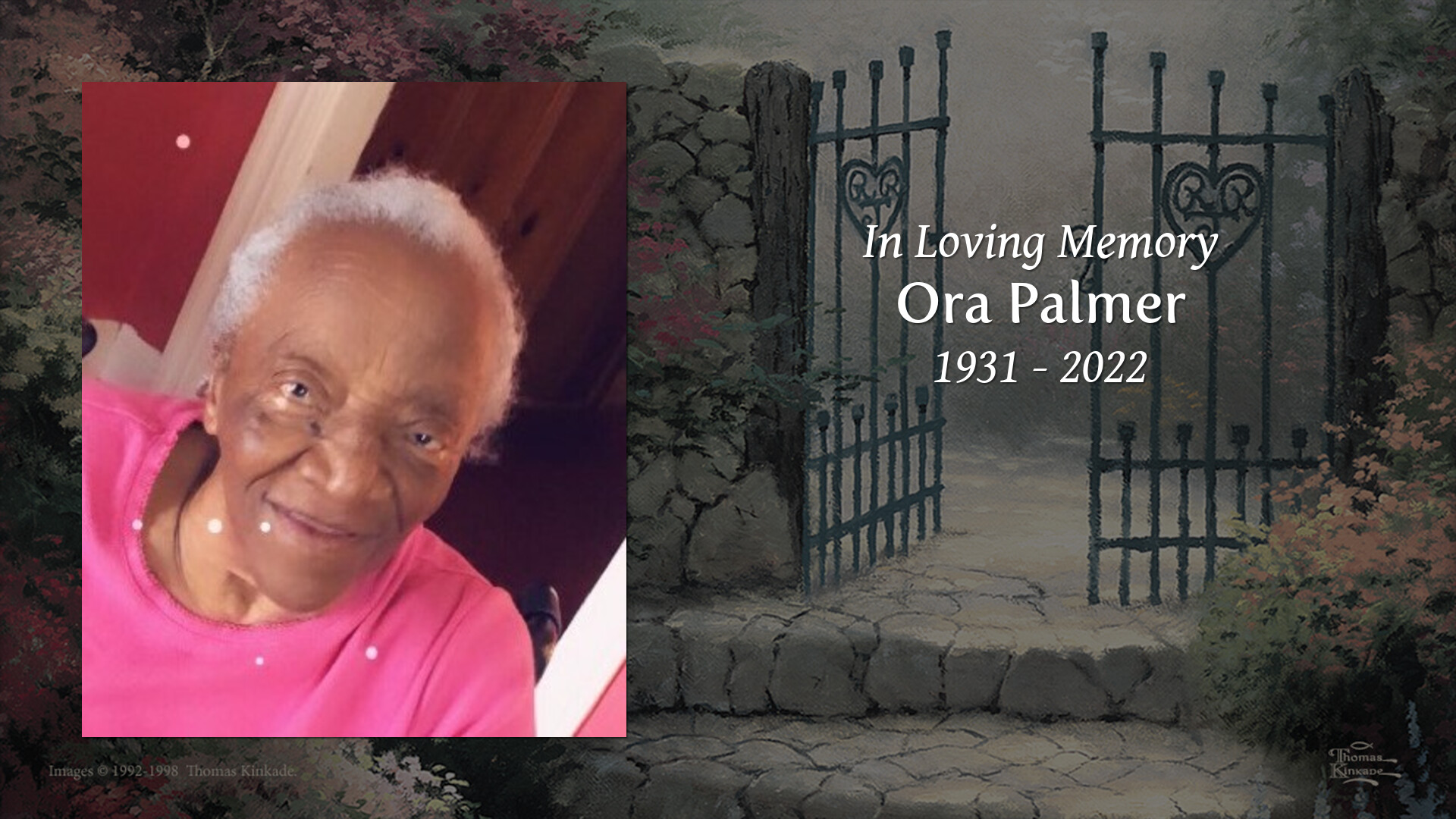 Ora Palmer - Tribute Video