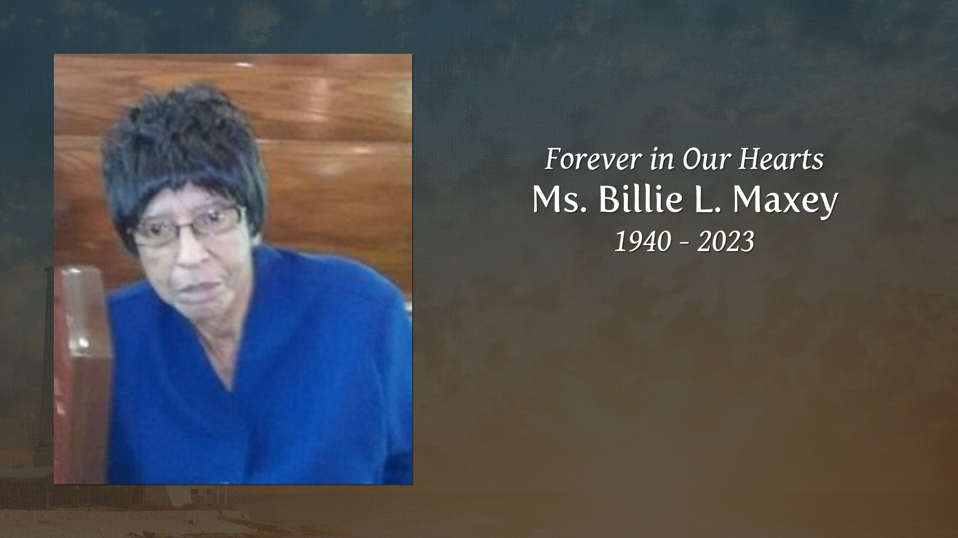 Ms. Billie L. Maxey - Tribute Video