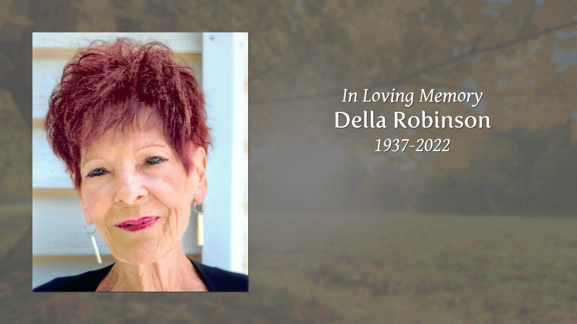 Della Robinson - Tribute Video