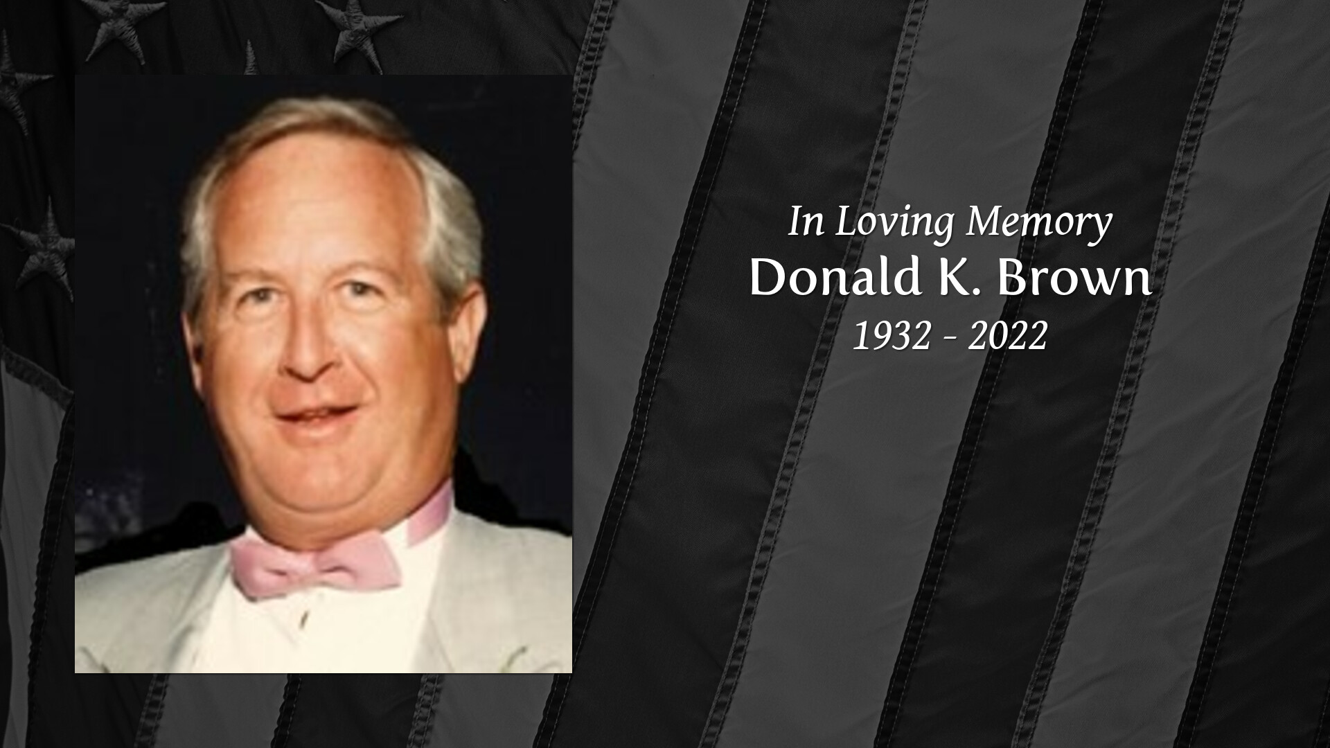 Donald K. Brown - Tribute Video