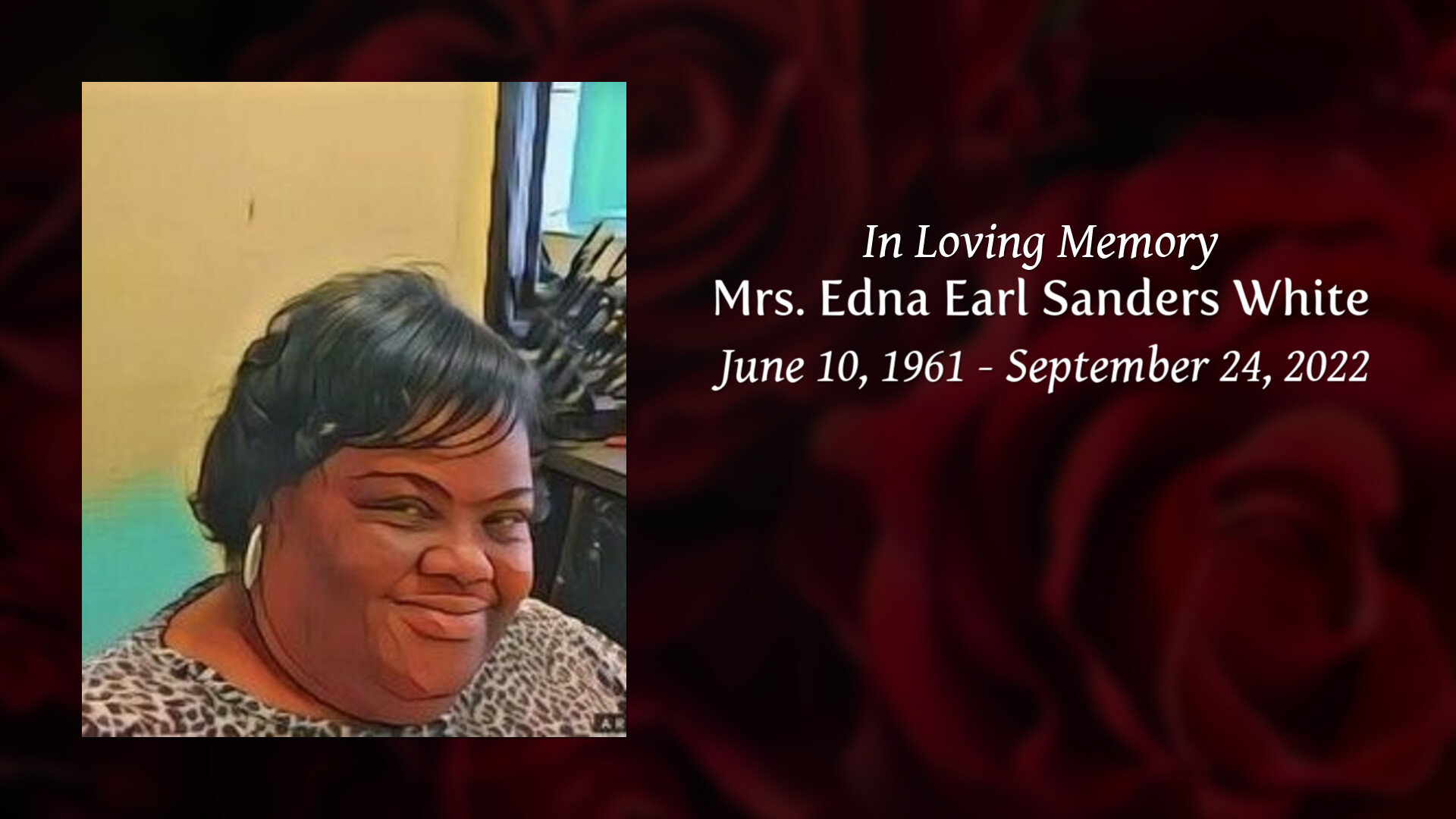 Mrs. Edna Earl Sanders White - Tribute Video
