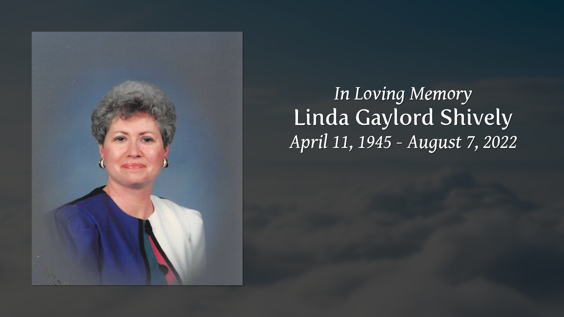 Linda Gaylord Shively - Tribute Video