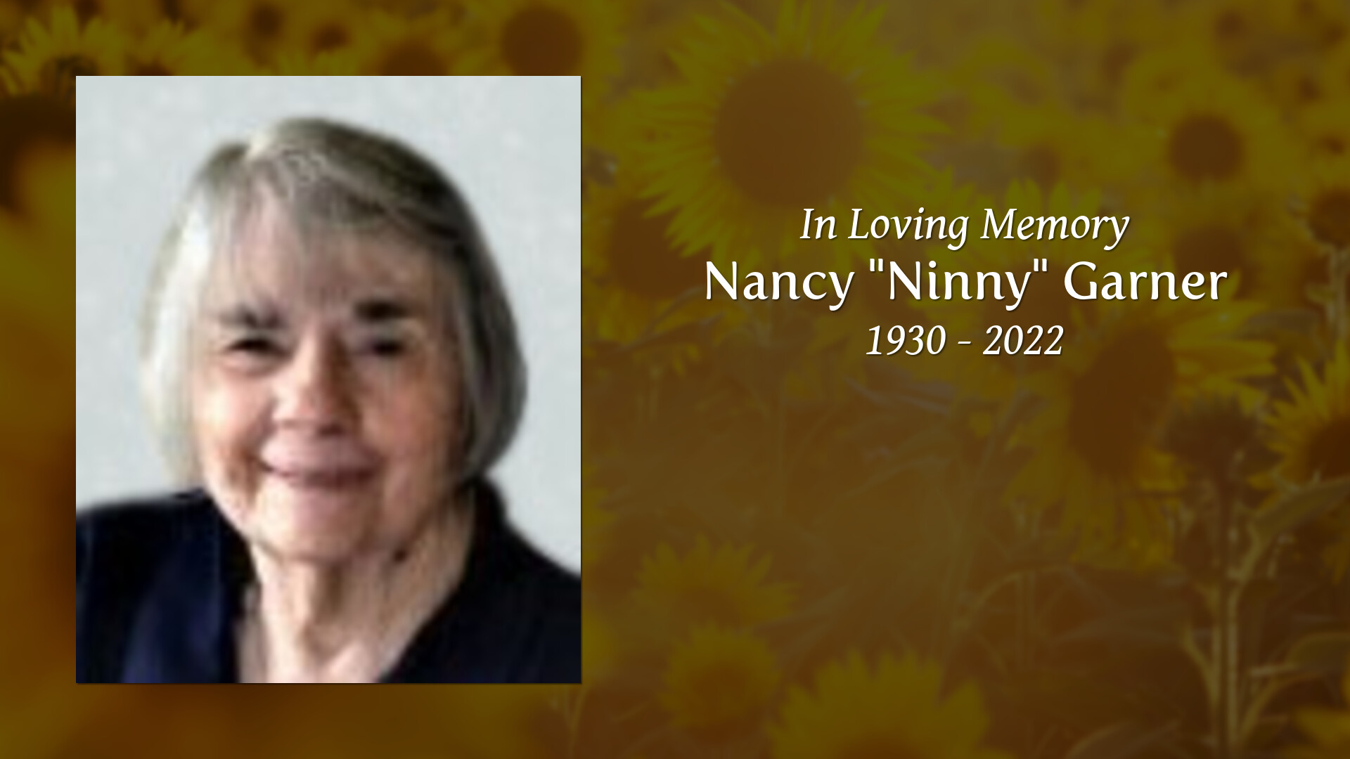 Nancy "Ninny" Garner - Tribute Video