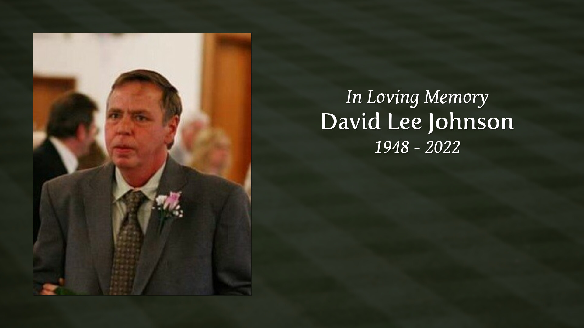 David Lee Johnson - Tribute Video