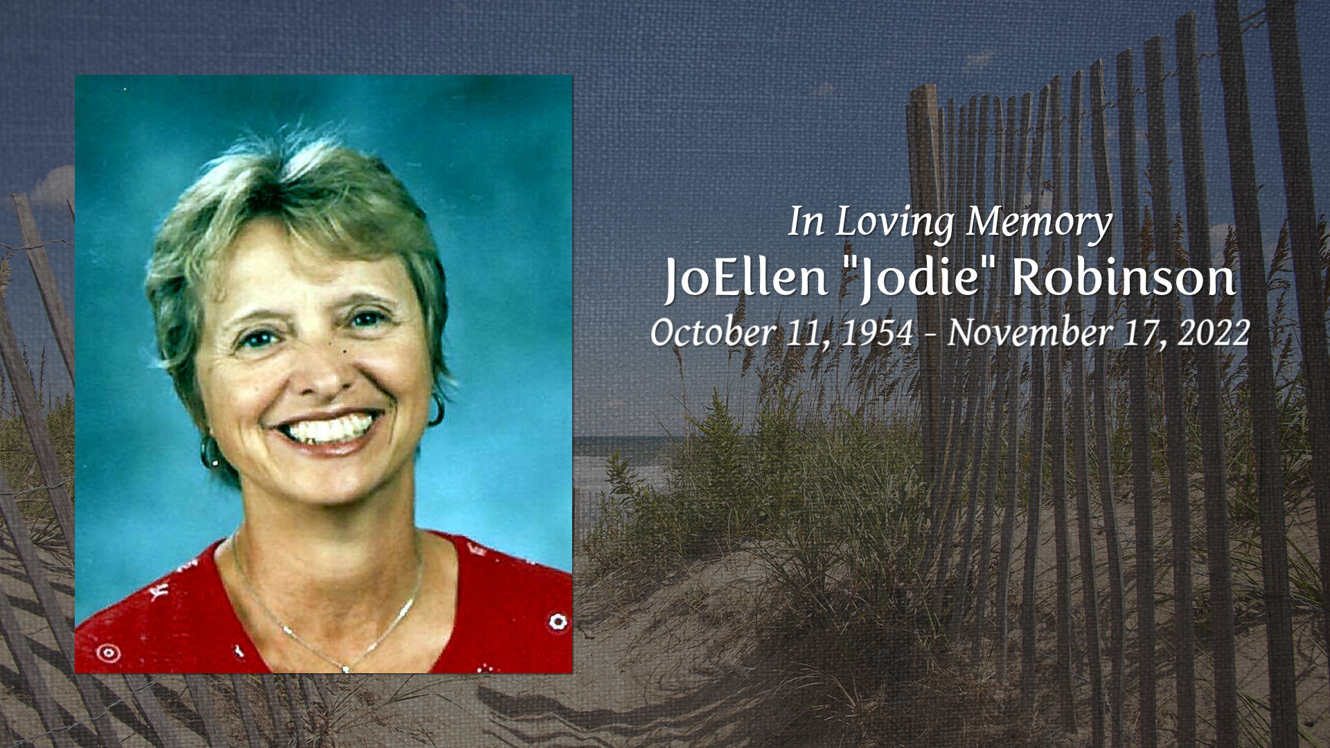 JoEllen "Jodie" Robinson - Tribute Video