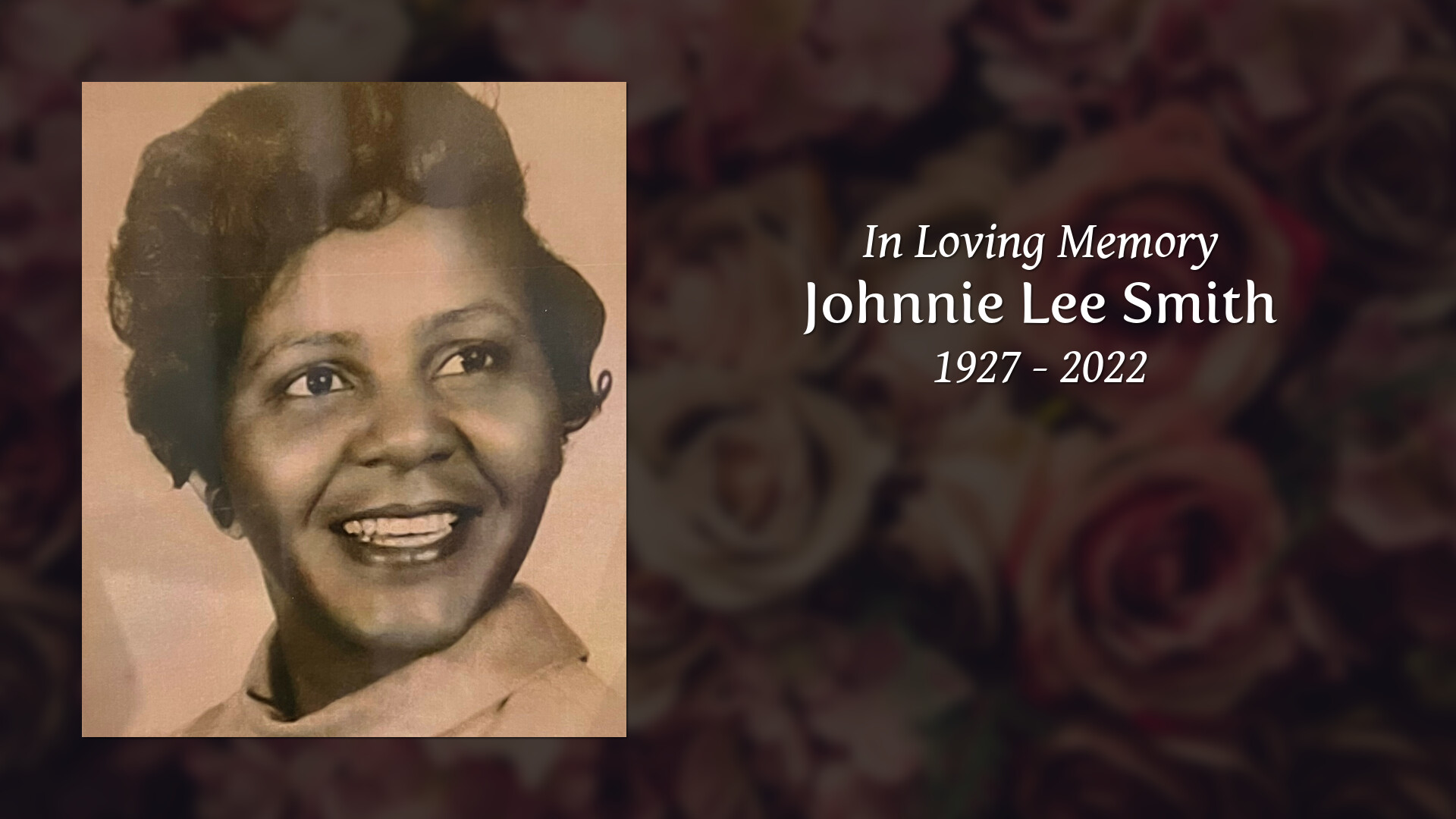 Johnnie Lee Smith - Tribute Video