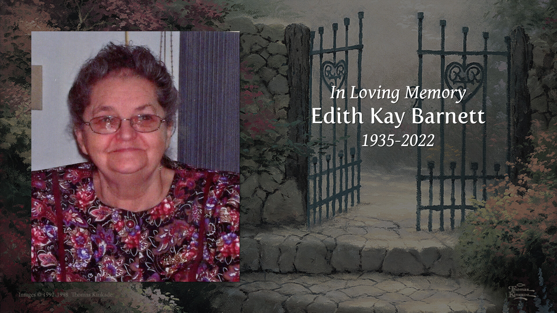 Edith Kay Barnett - Tribute Video