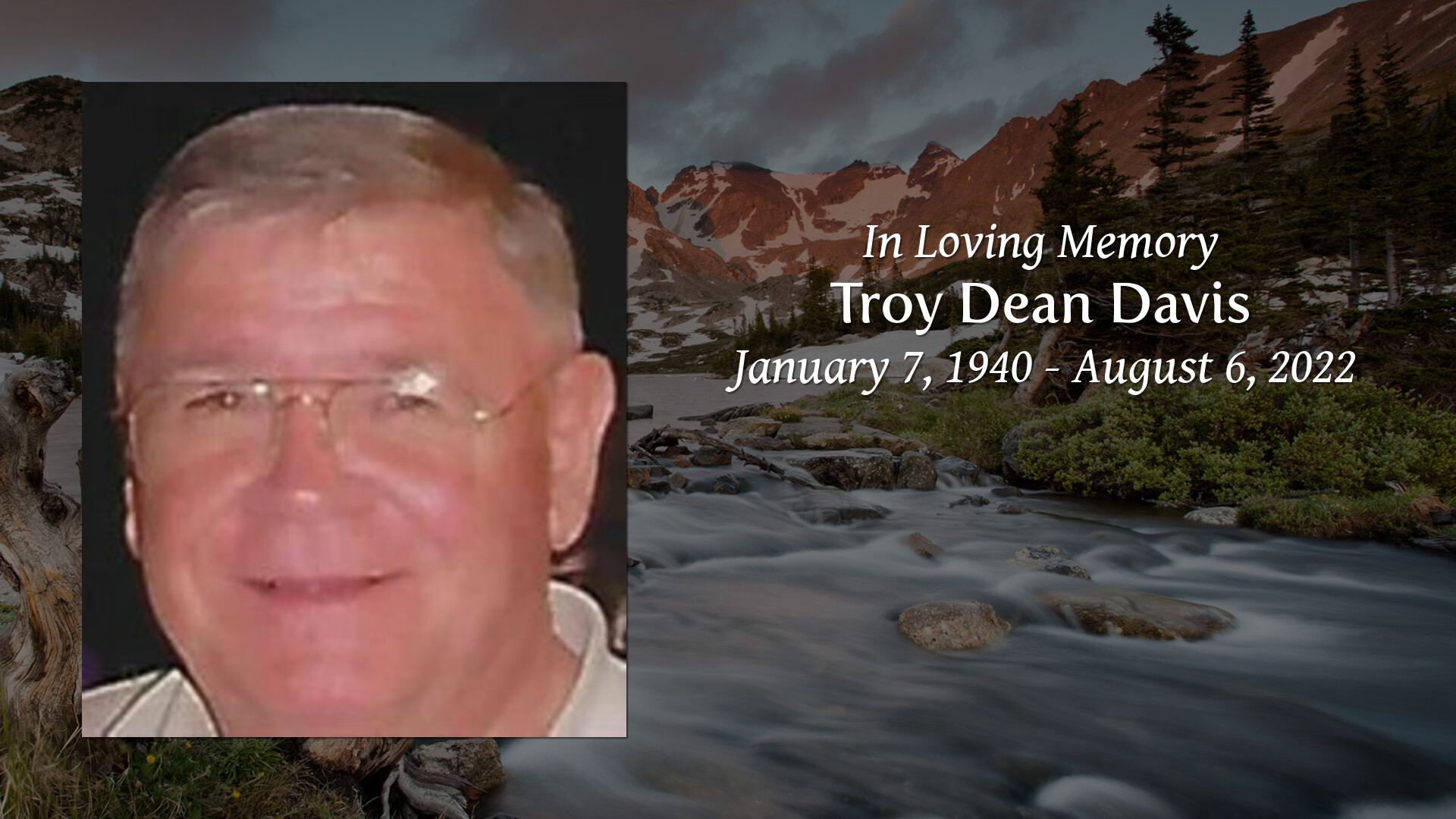 Troy Dean Davis - Tribute Video