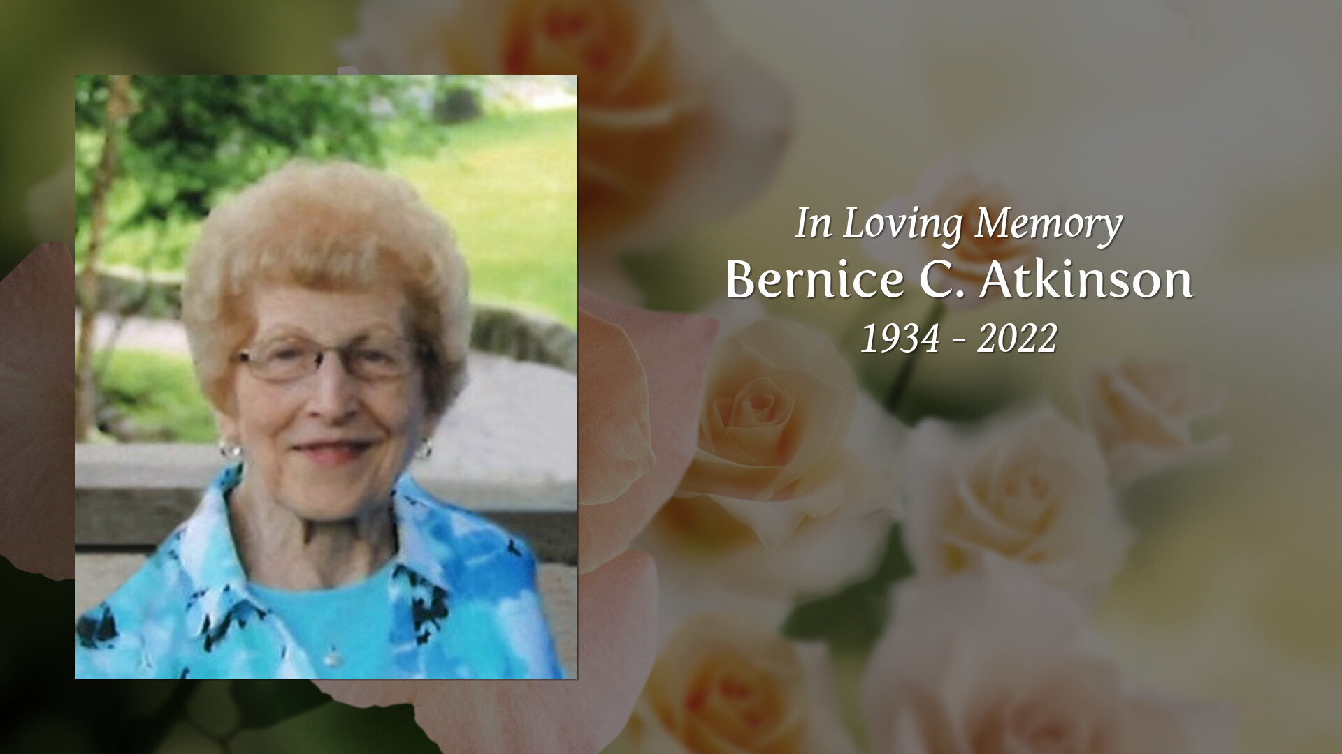 Bernice C. Atkinson - Tribute Video