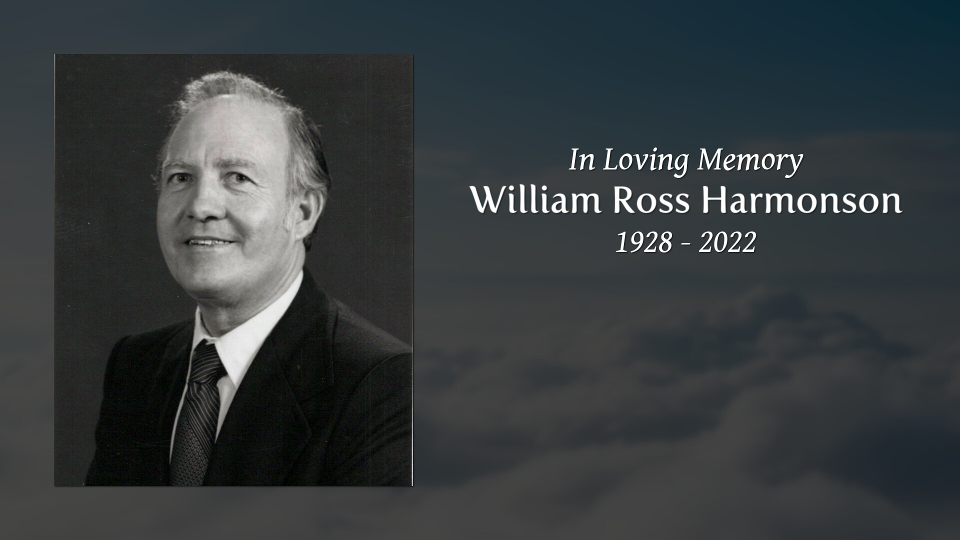 William Ross Harmonson - Tribute Video