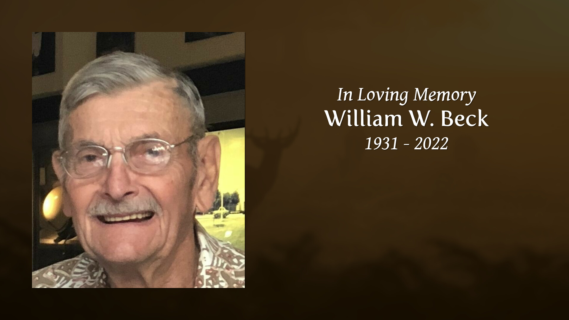 William W. Beck - Tribute Video