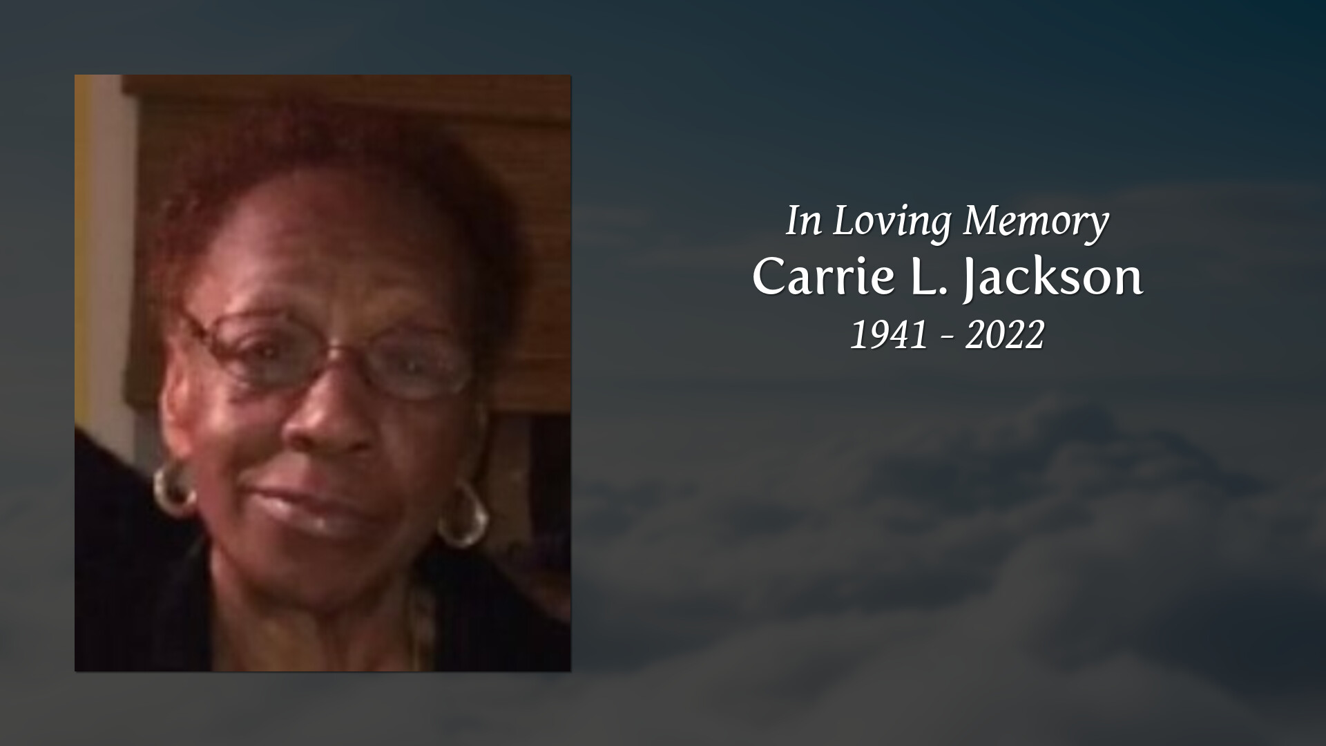 Carrie L. Jackson - Tribute Video