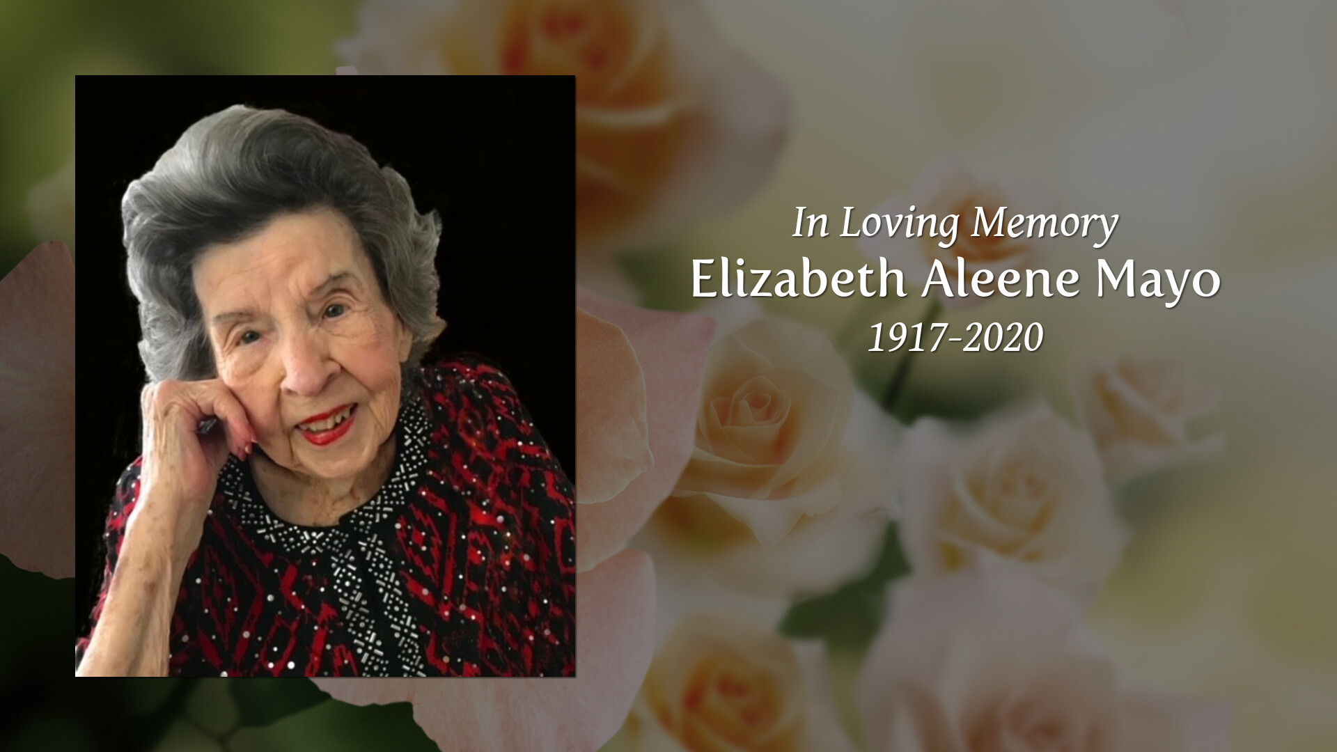Elizabeth Aleene Mayo - Tribute Video