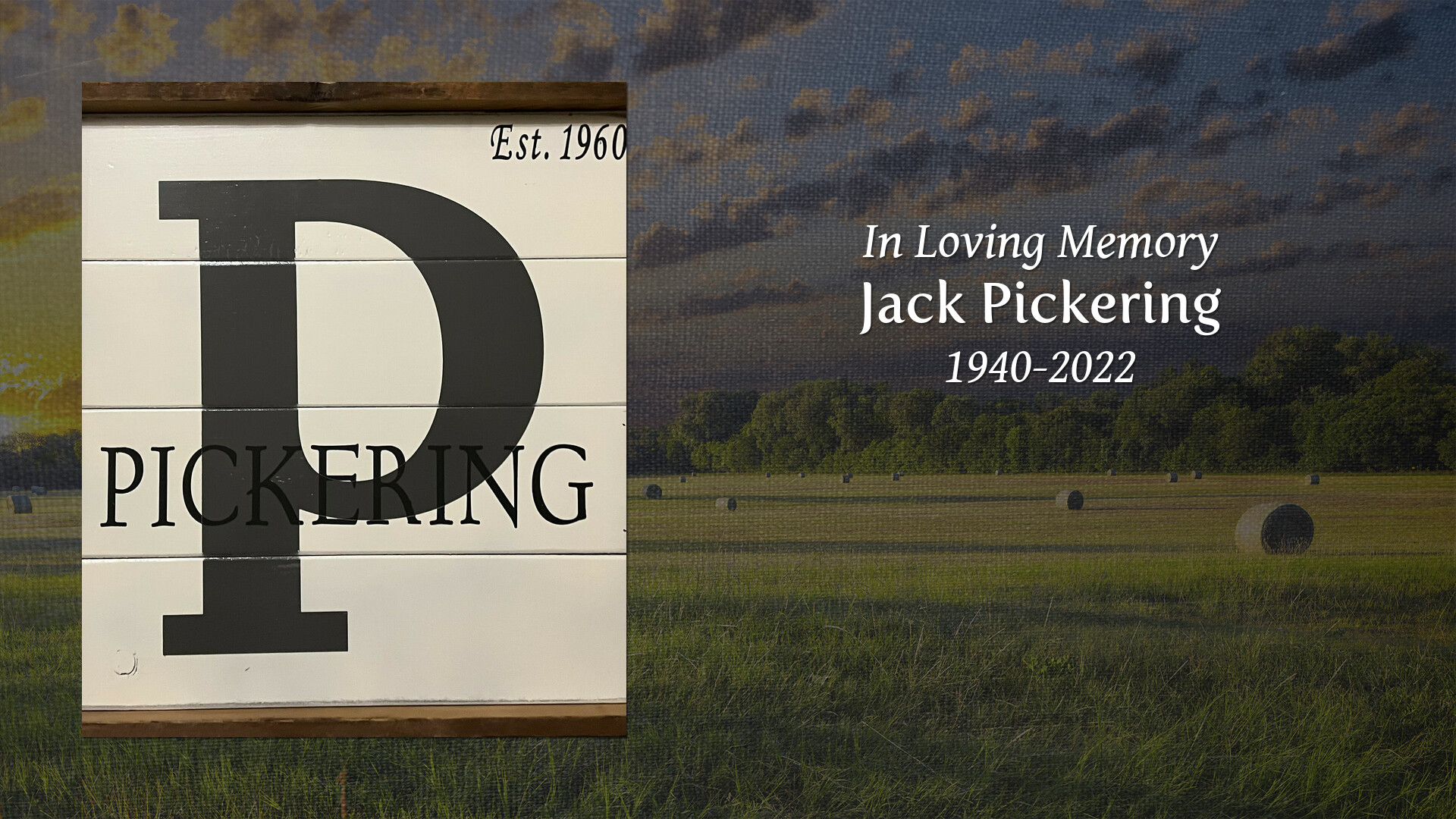 Jack Pickering - Tribute Video