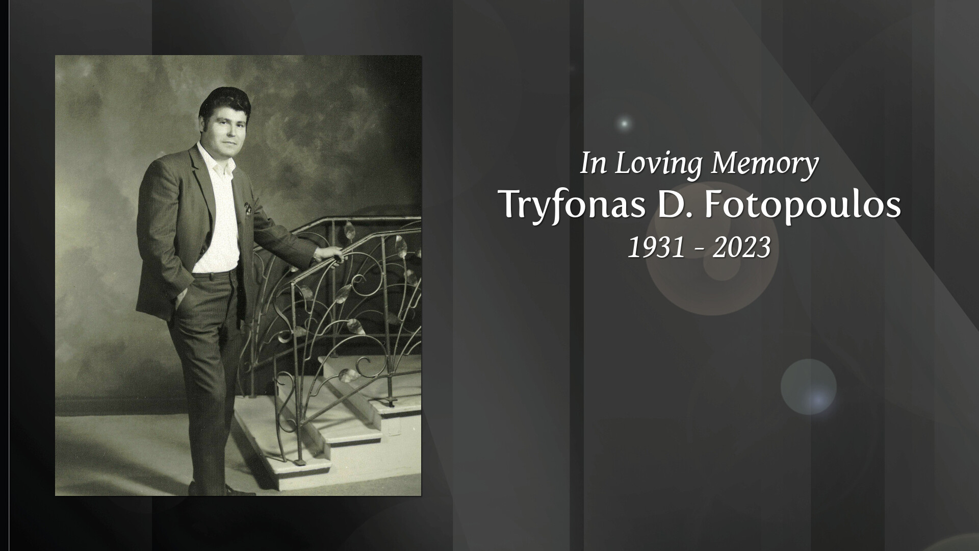 Tryfonas D. Fotopoulos - Tribute Video