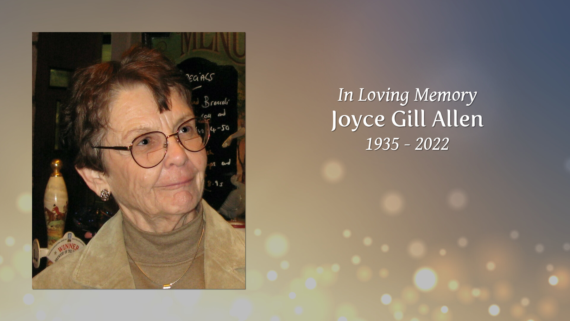 Joyce Gill Allen - Tribute Video