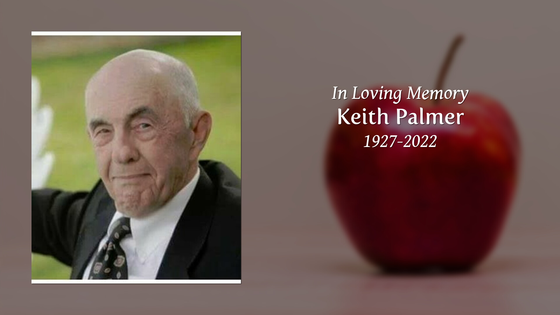 Keith Palmer - Tribute Video