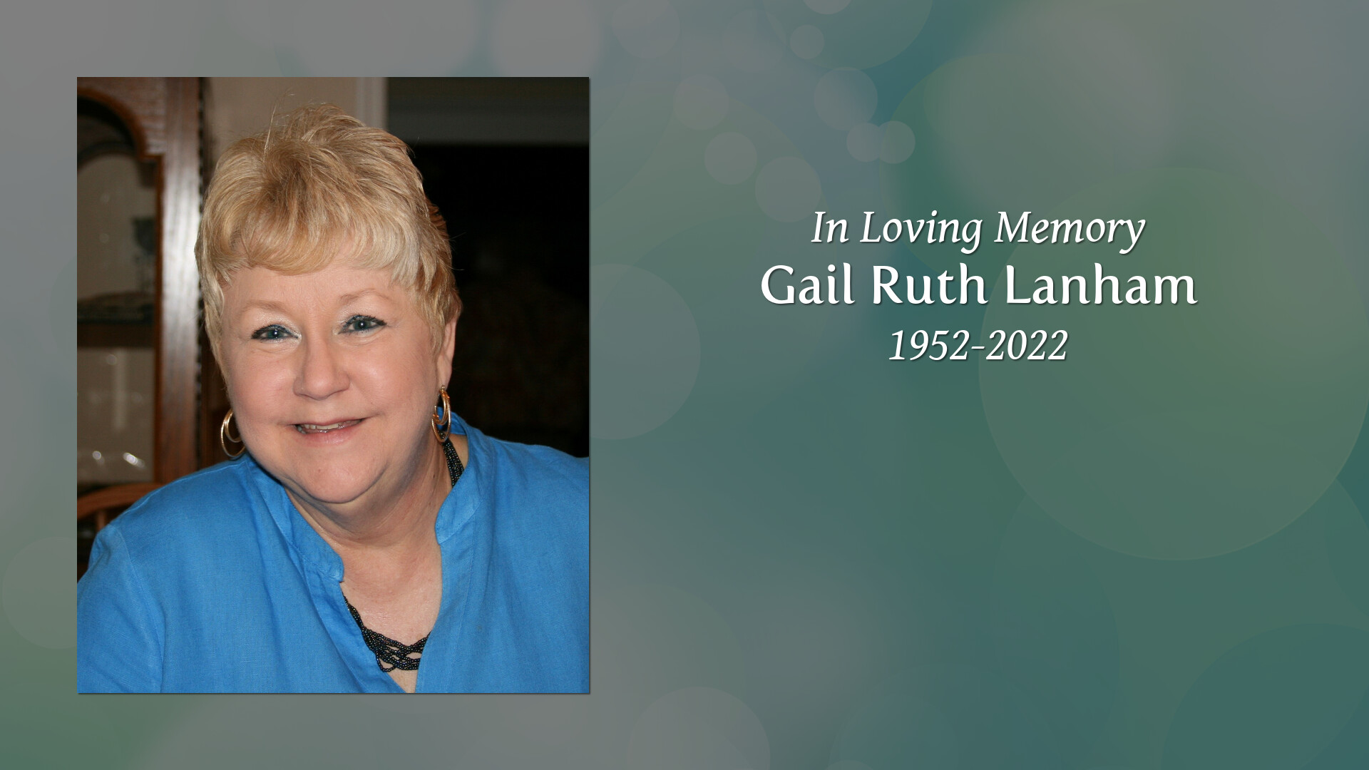 Gail Ruth Lanham - Tribute Video