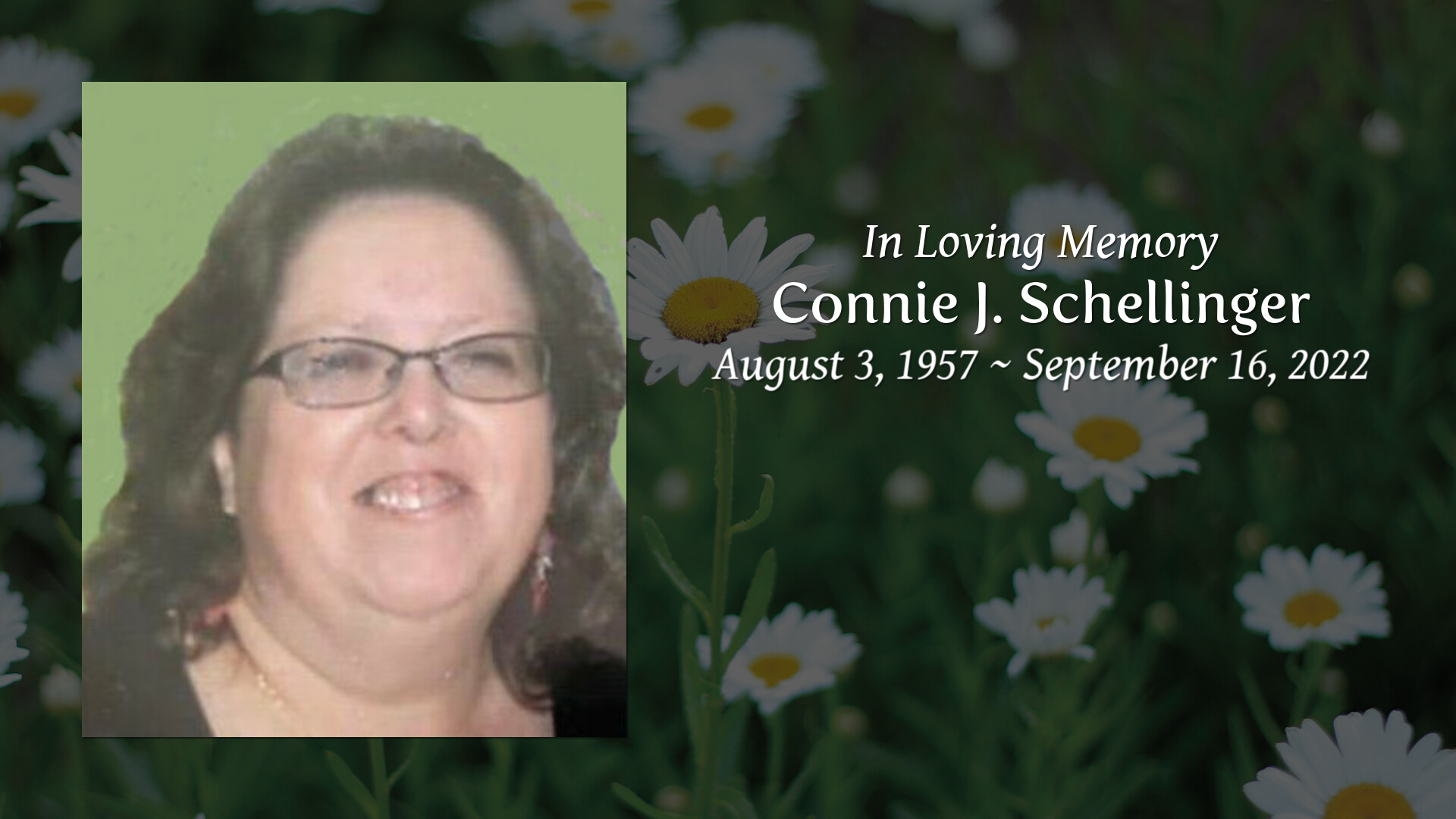 Connie J. Schellinger - Tribute Video