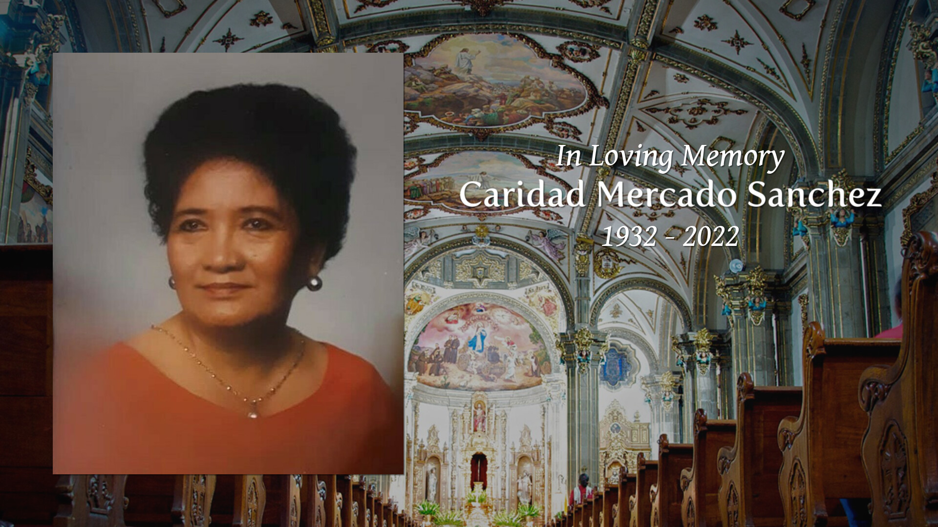 Caridad Mercado Sanchez - Tribute Video