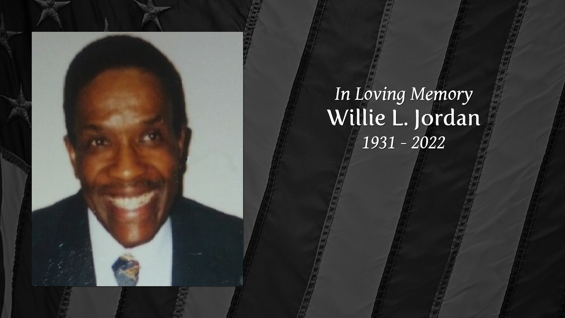 Willie L. Jordan - Tribute Video