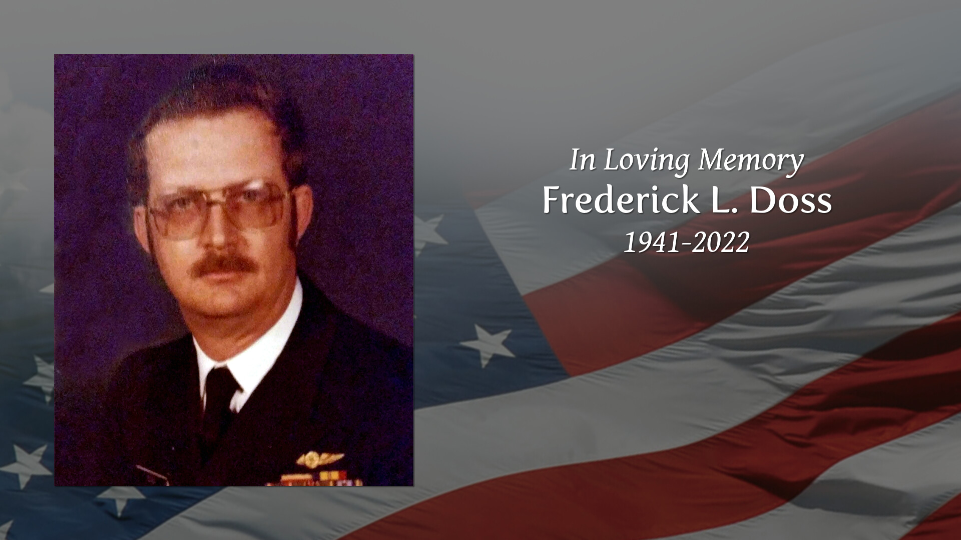 Frederick L. Doss - Tribute Video
