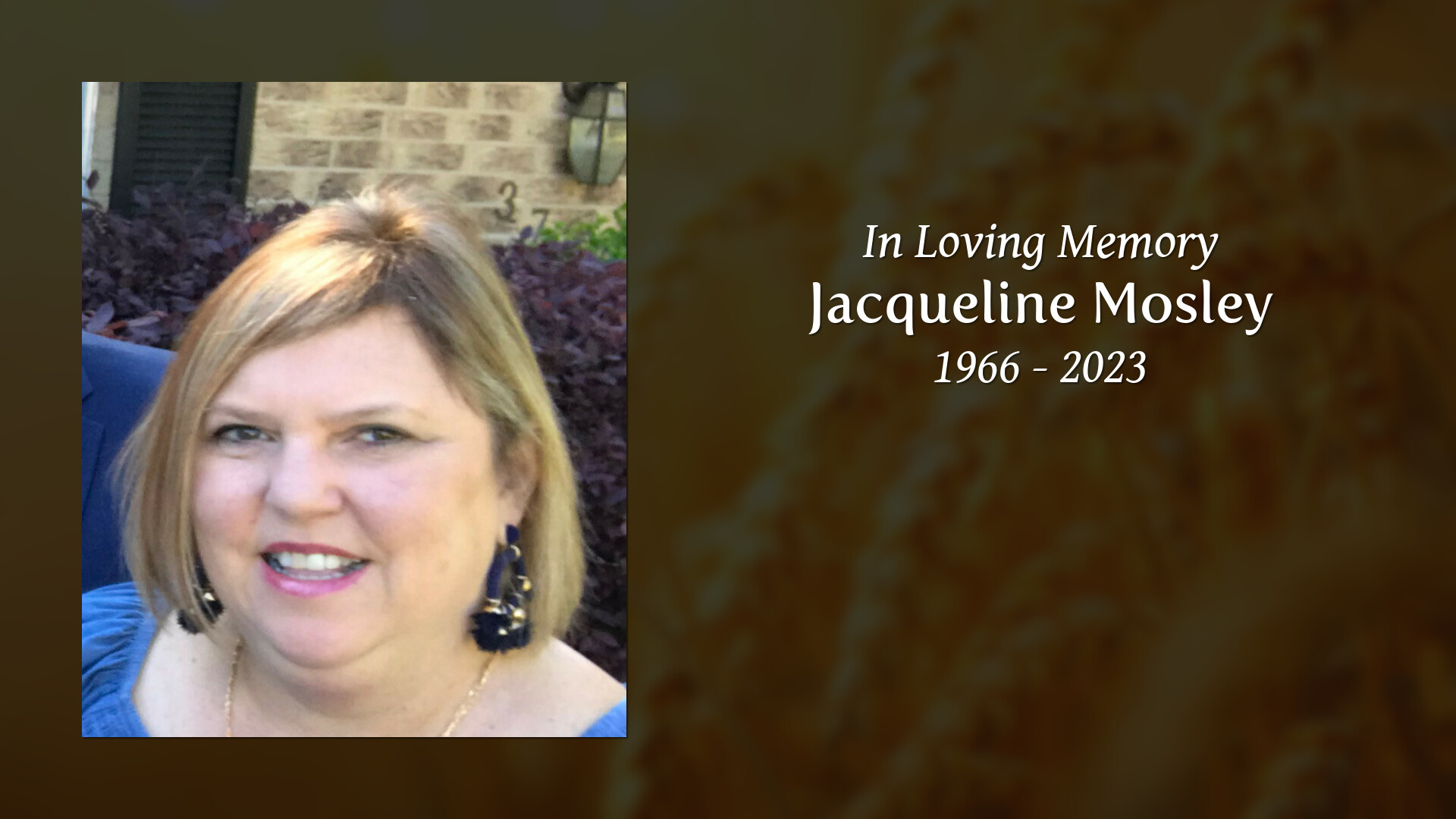Jacqueline Mosley - Tribute Video