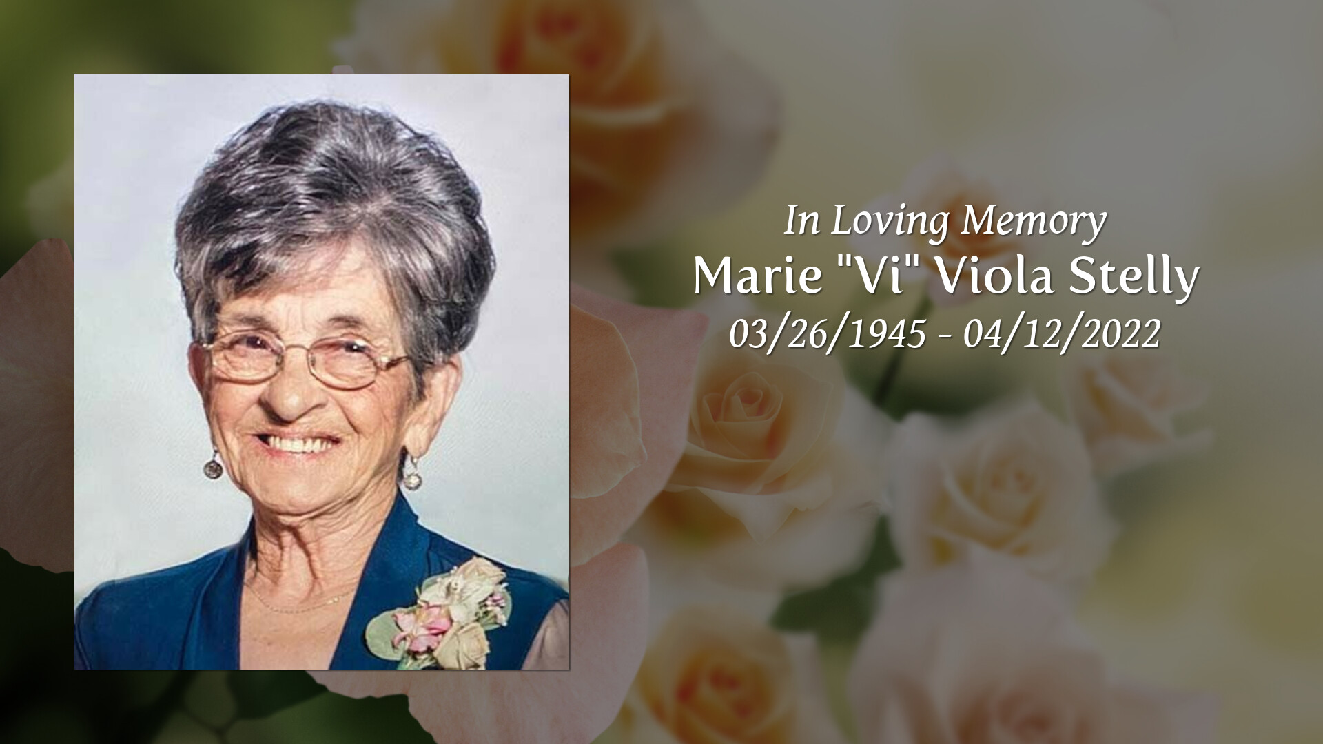 Marie "Vi" Viola Stelly - Tribute Video