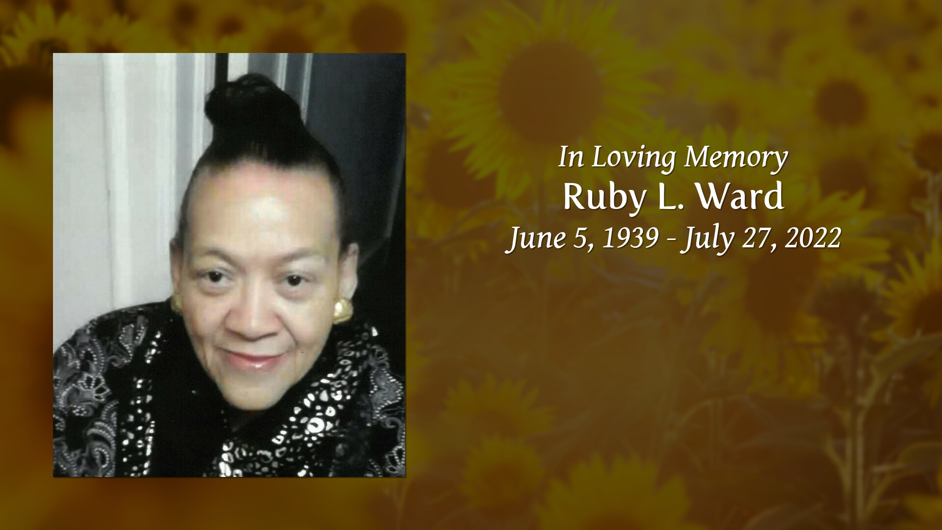 Ruby L. Ward - Tribute Video