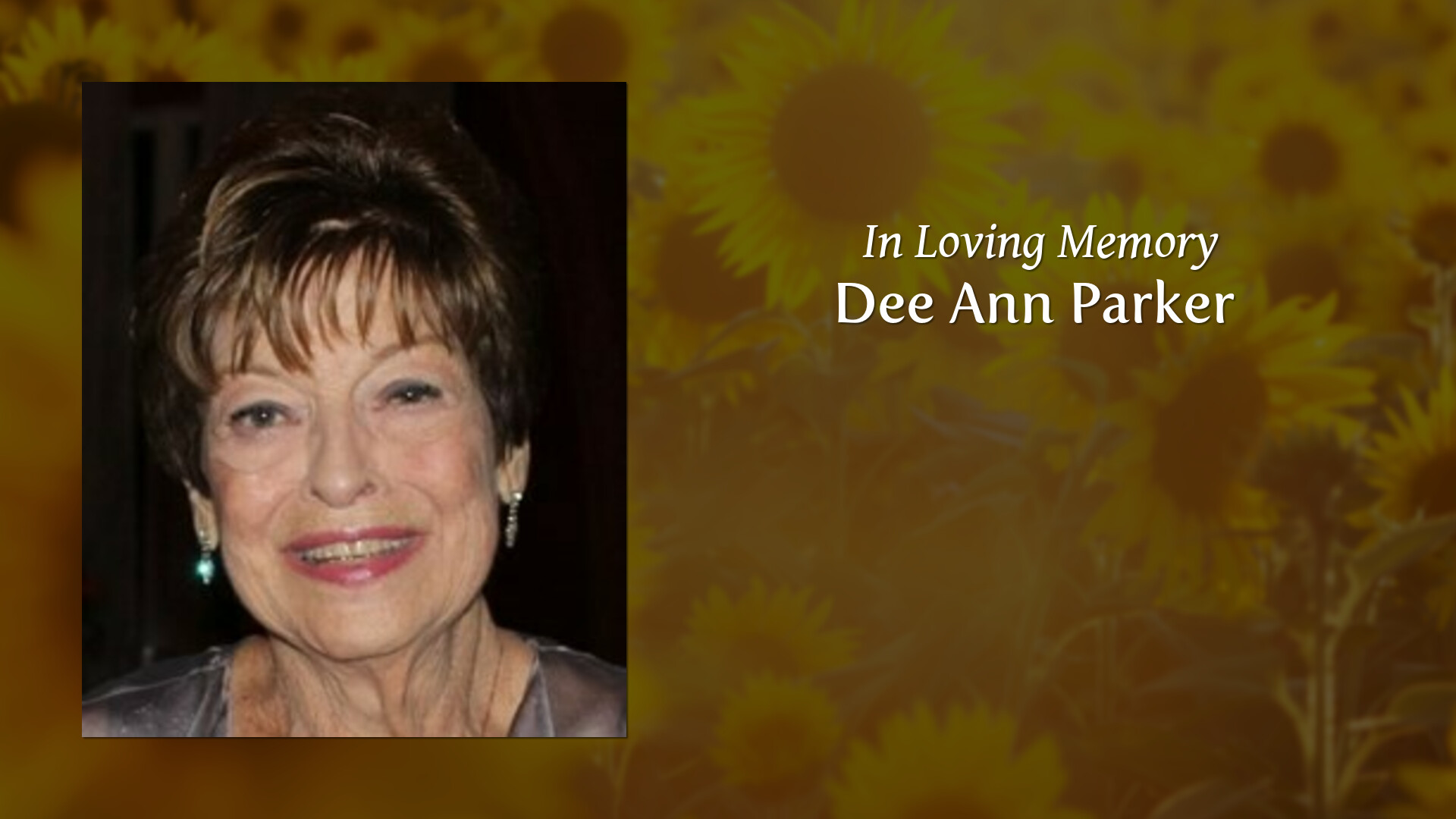 Dee Ann Parker - Tribute Video