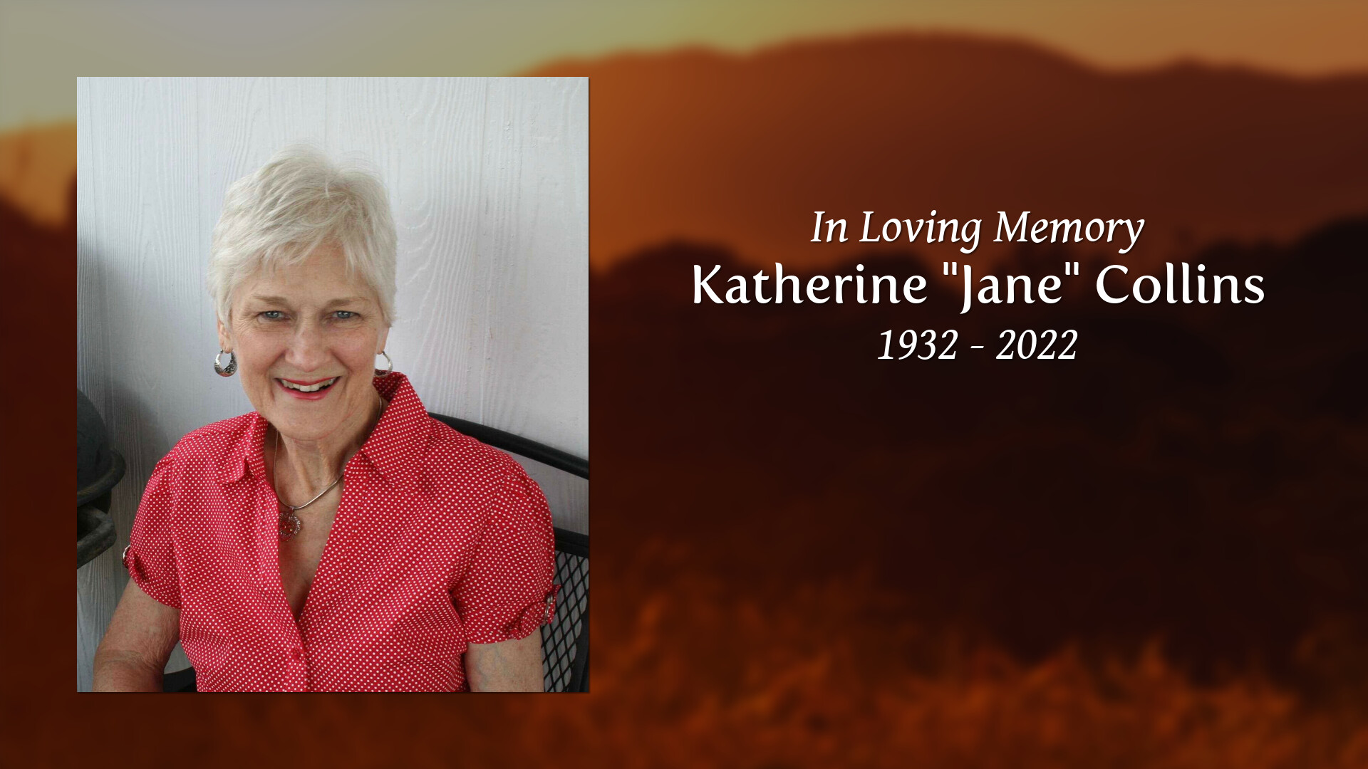 Katherine "Jane" Collins - Tribute Video