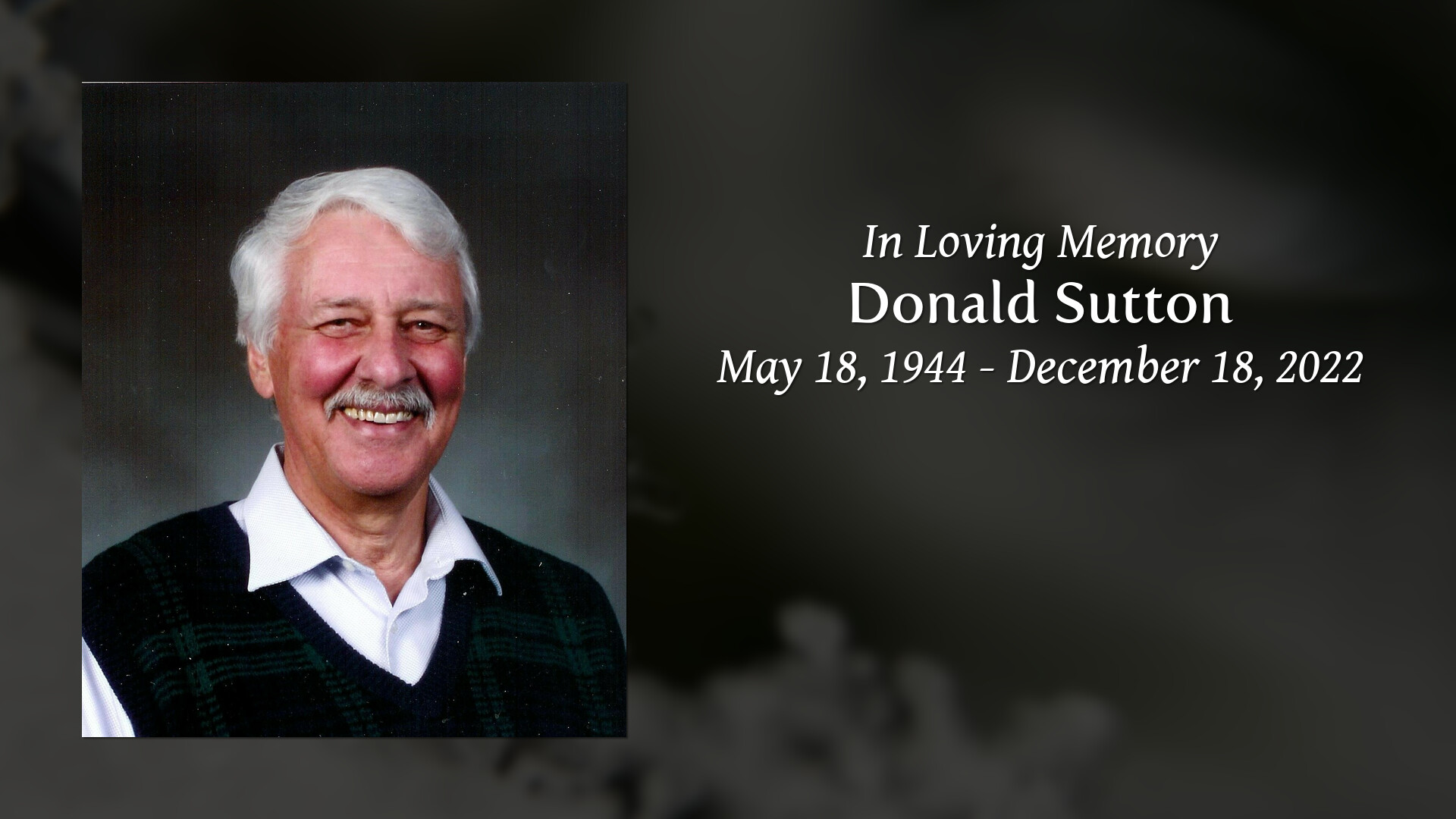 Donald Sutton - Tribute Video