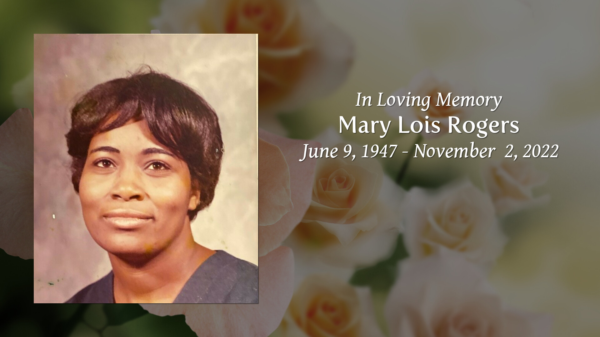 Mary Lois Rogers - Tribute Video