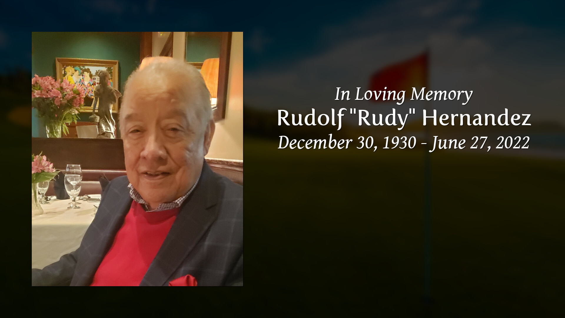 Rudolf "Rudy" Hernandez - Tribute Video