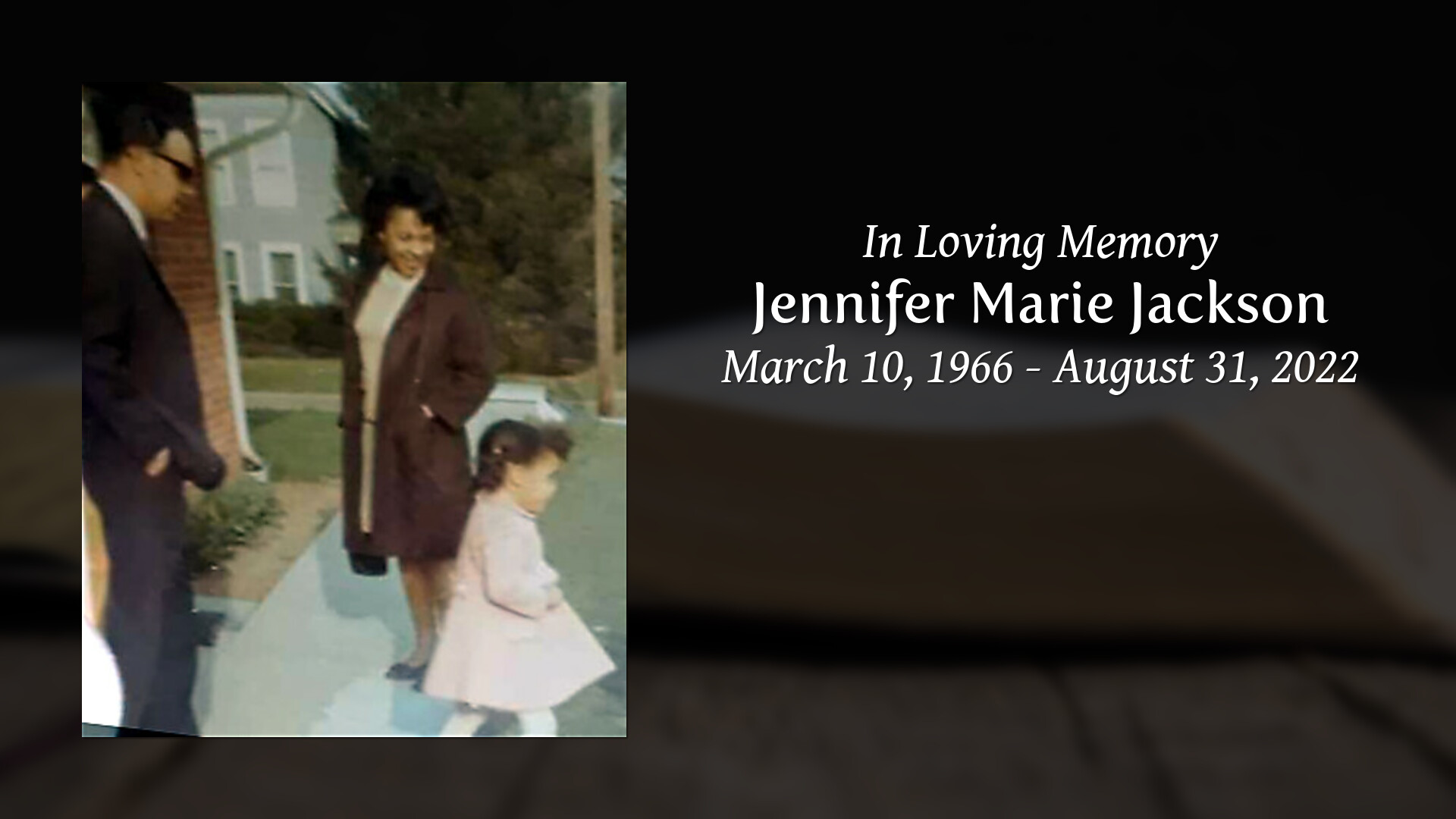 Jennifer Marie Jackson - Tribute Video
